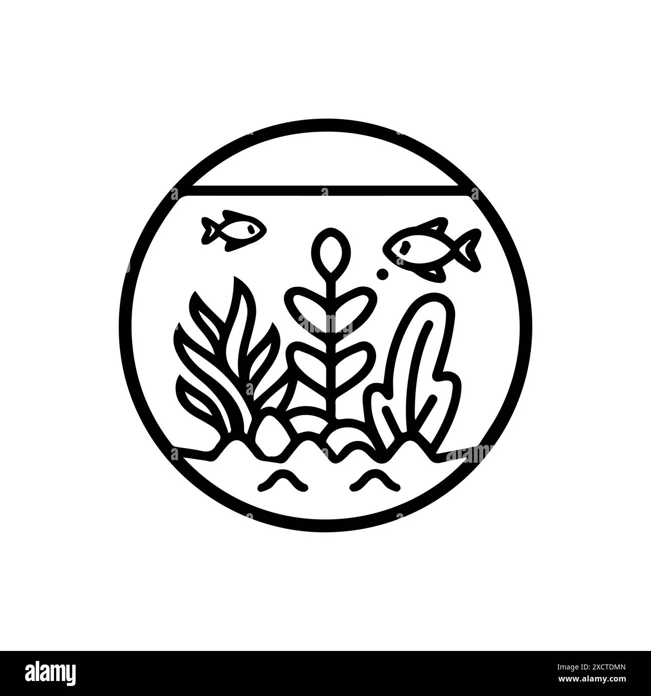 Terrarium logo or modern line icon. Vector line art and icon design ...