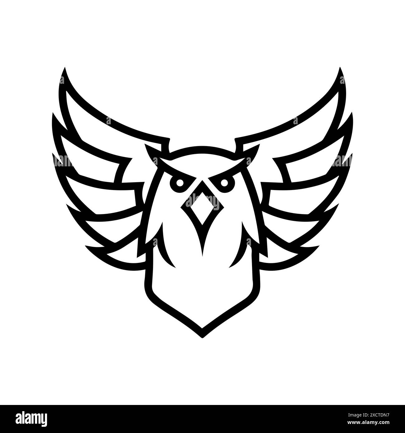 Eagle Shield logo or modern line icon. Vector line art and icon design ...