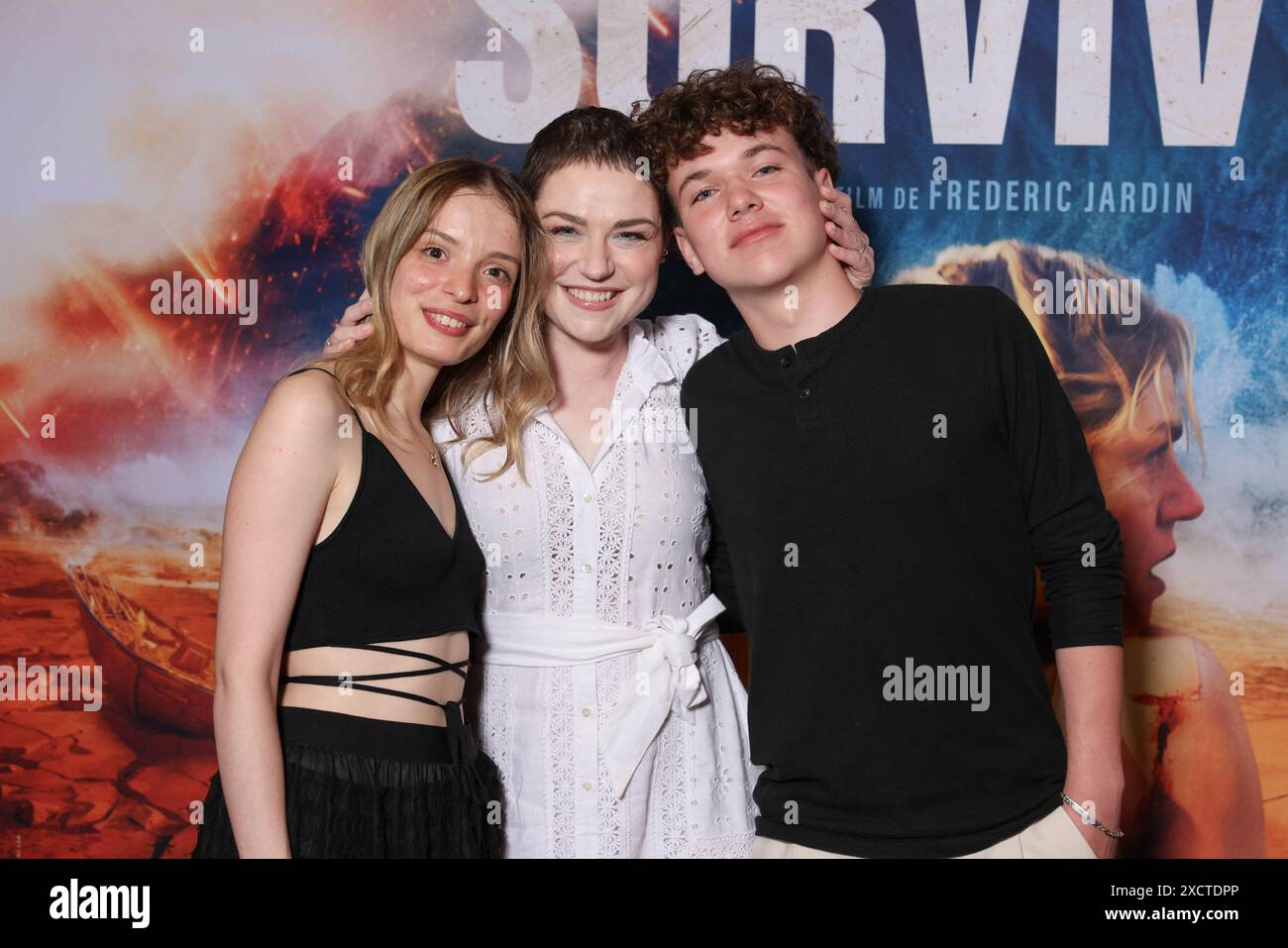 Lisa Delamar, Emilie Dequenne and Lucas Ebel attend the photocall for ...
