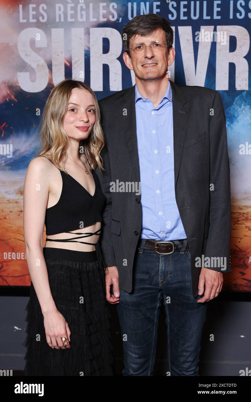 Lisa Delamar and her father Jean-Pierre Delamarre attend the photocall for the premiere of the ...