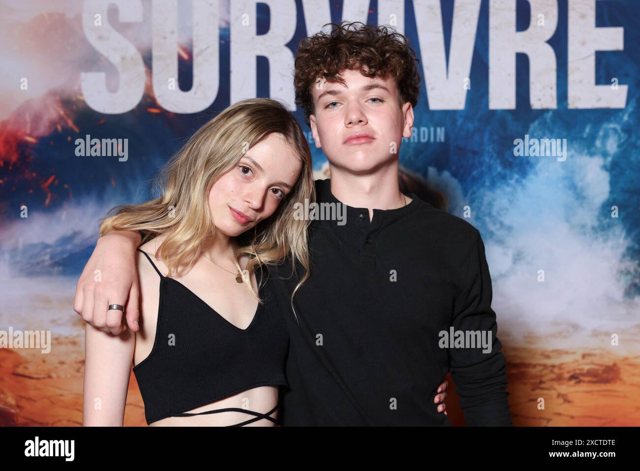 Paris, France. 18th June, 2024. Lisa Delamar and Lucas Ebel attend the photocall for the ...