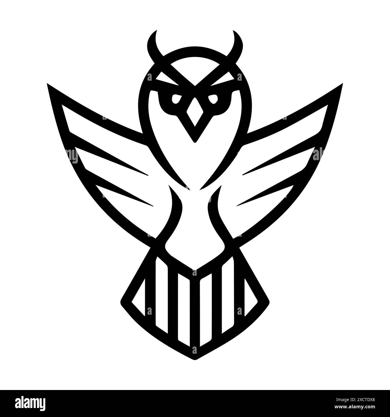 Mighty Falcon logo or modern line icon. Vector line art and icon design ...