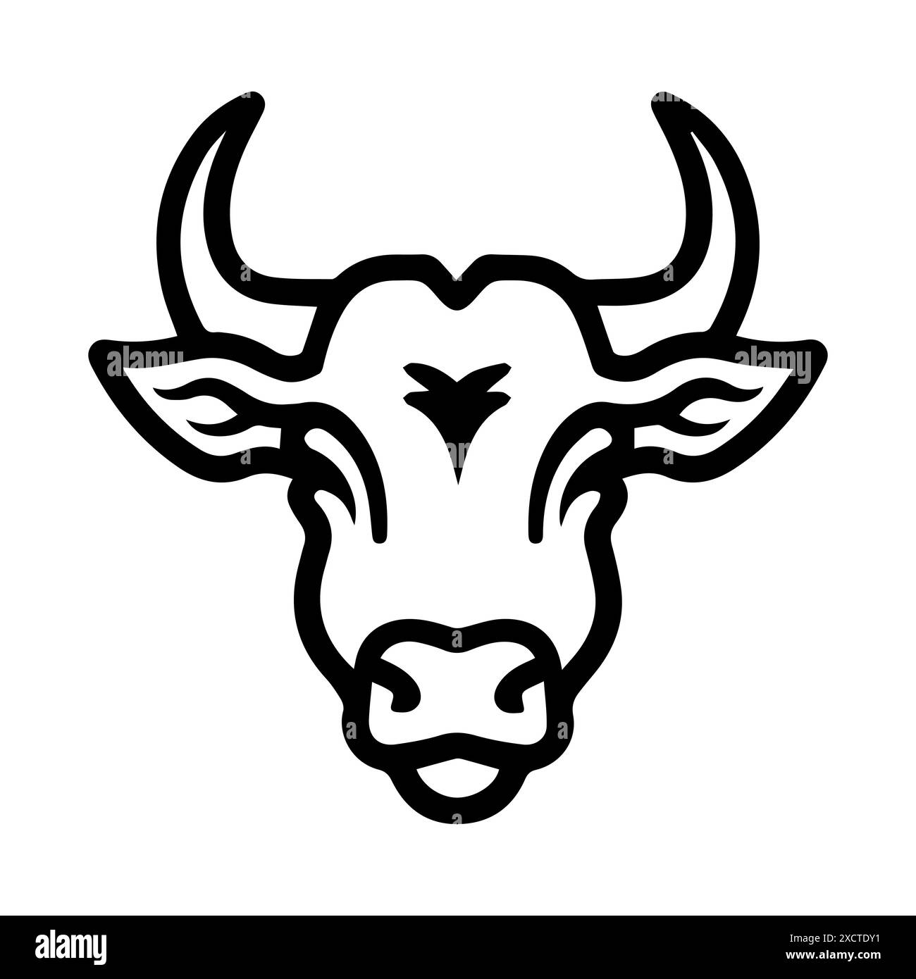 Beef logo or modern line icon. Vector line art and icon design with ...