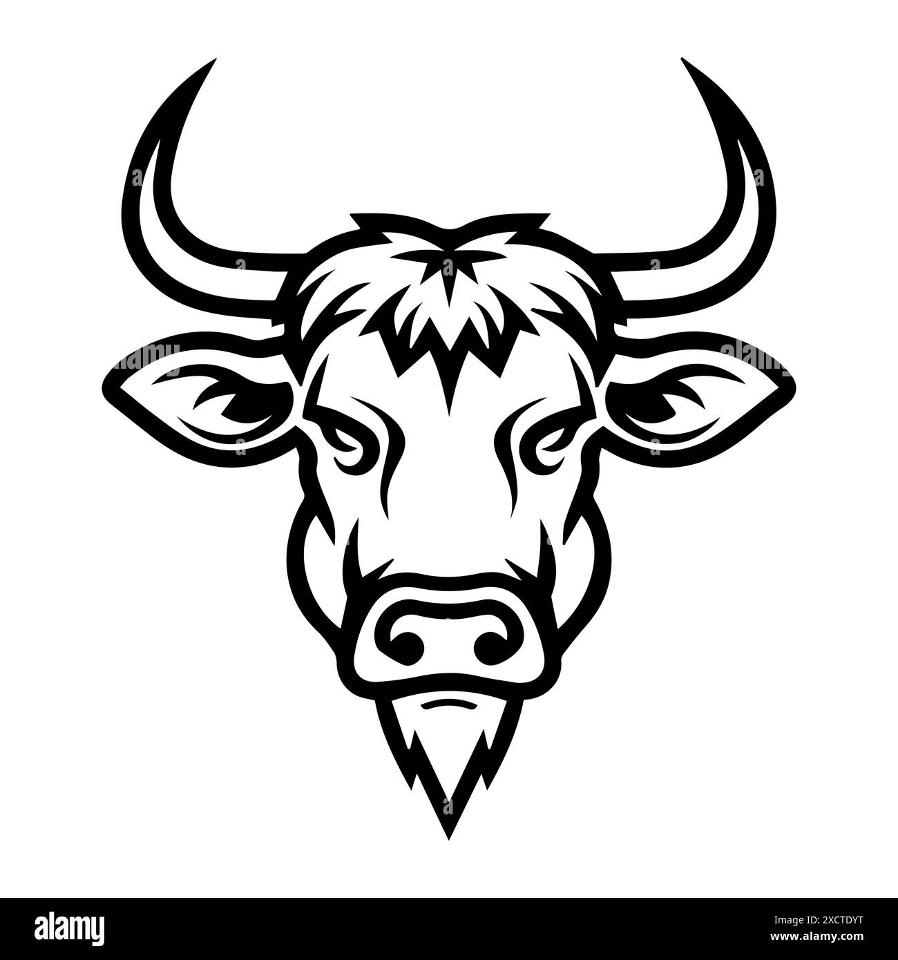 Beef logo or modern line icon. Vector line art and icon design with ...