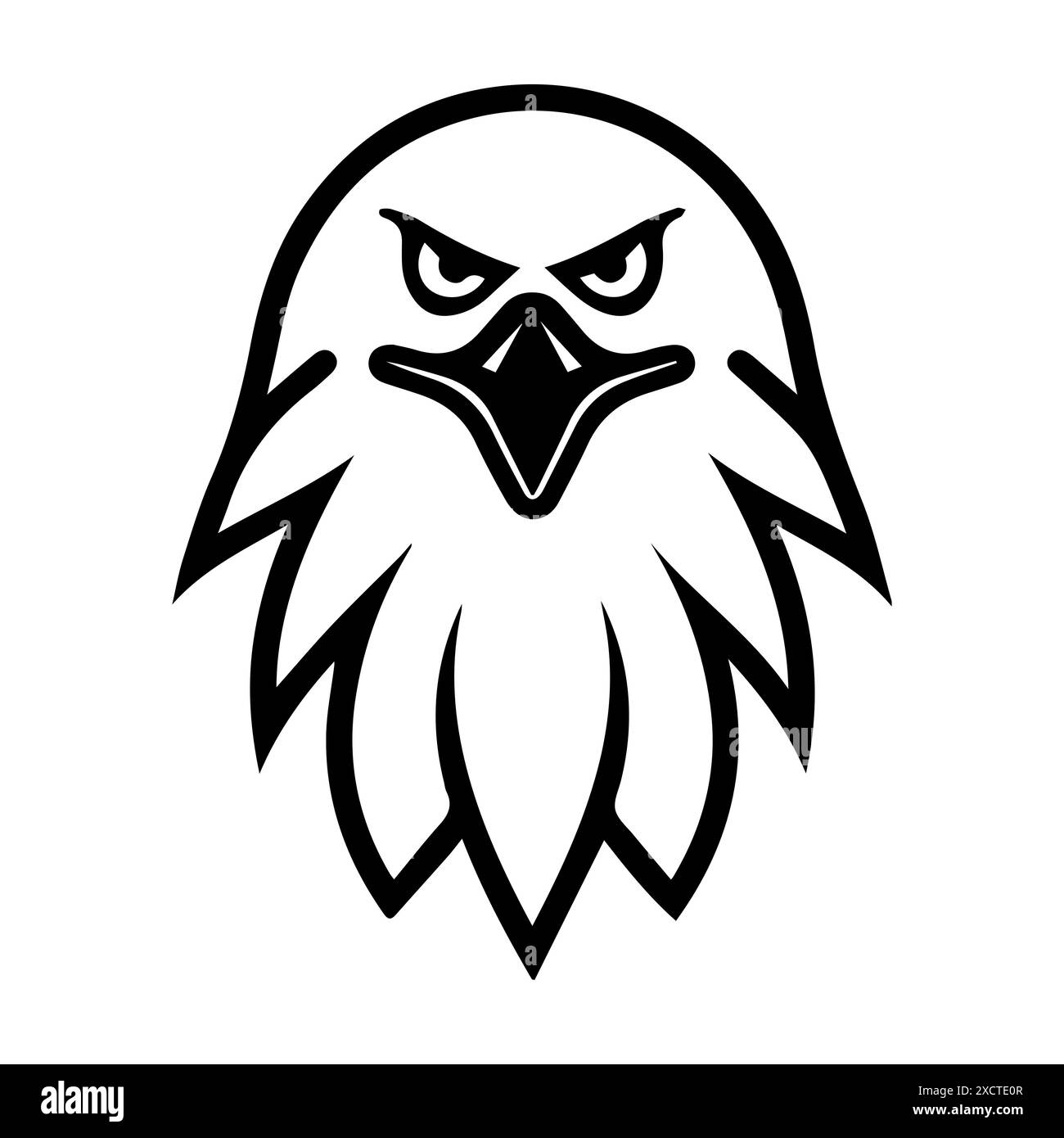Abstract Eagle logo or modern line icon. Vector line art and icon ...