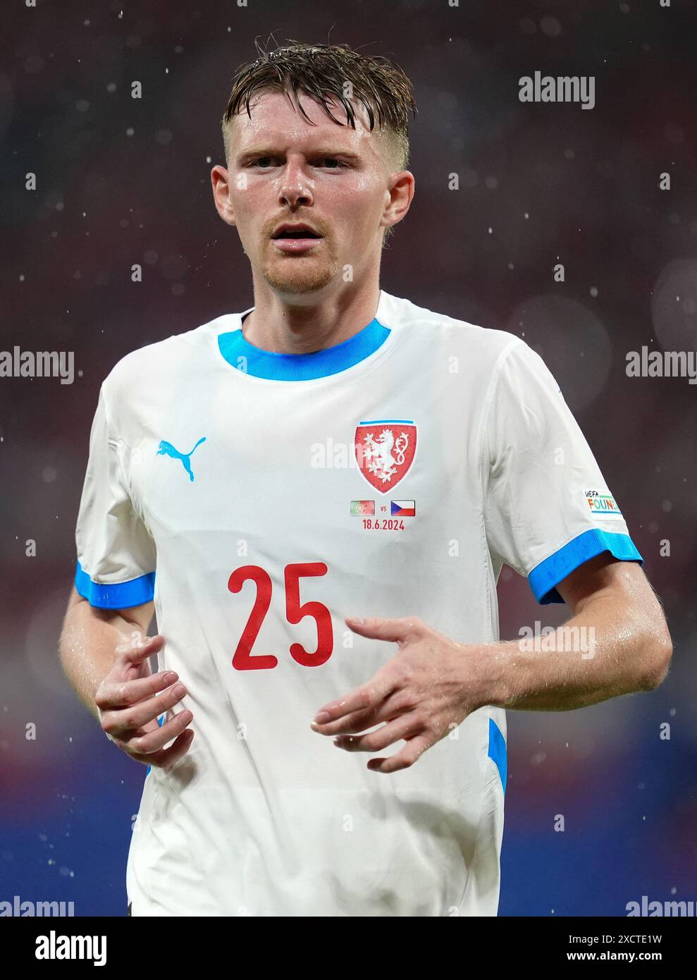 Czech Republic's Pavel Sulc during the UEFA Euro 2024 Group F match at ...