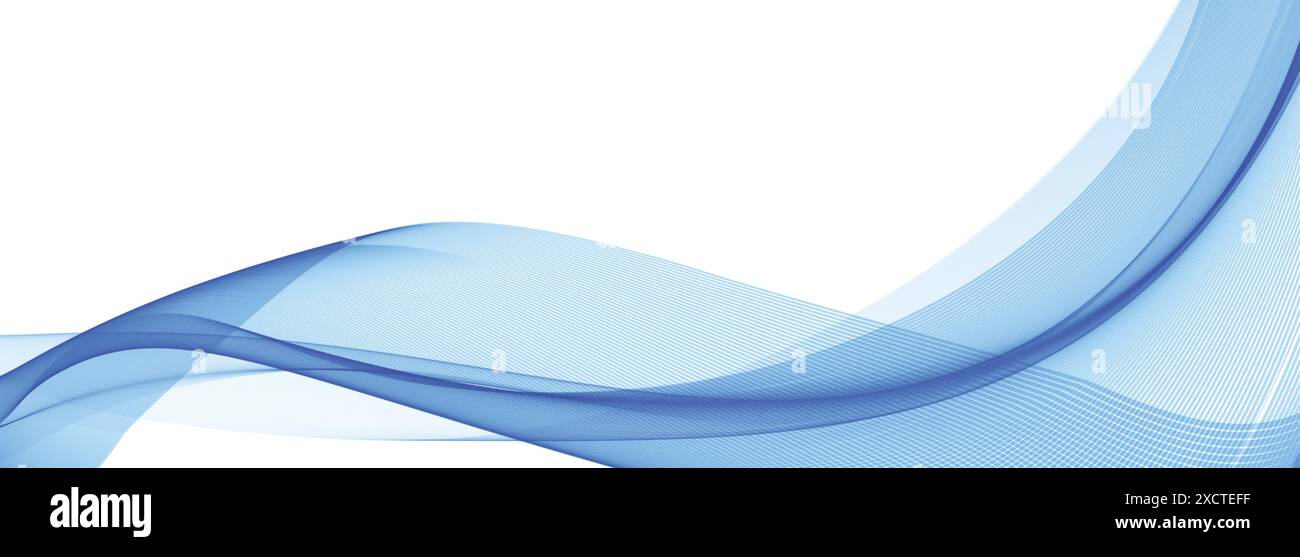 Modern flowing blue wave banner design Stock Vector Image & Art - Alamy