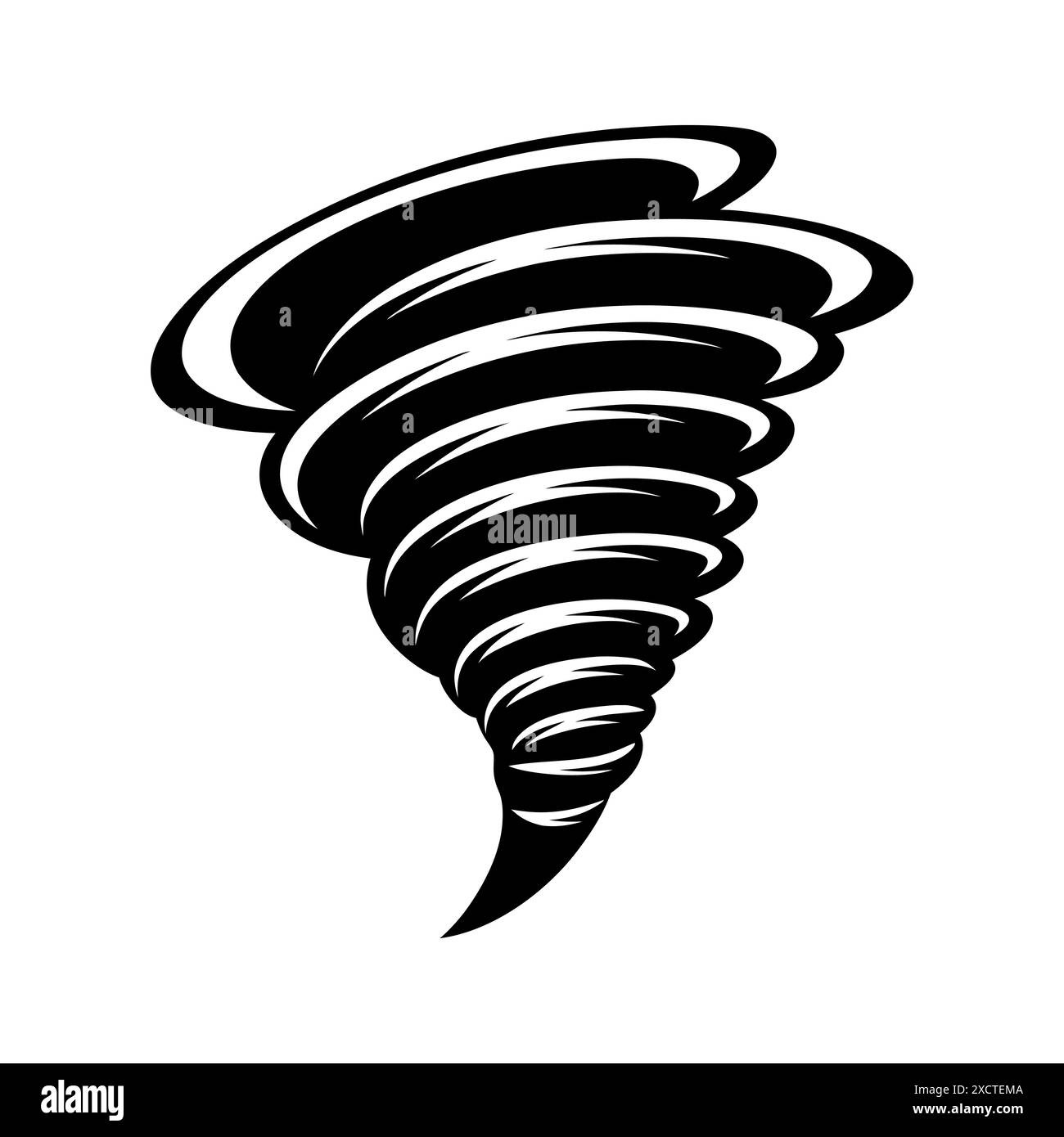 Tornado icon. Hurricane symbol. Black typhoon icon isolated on white ...