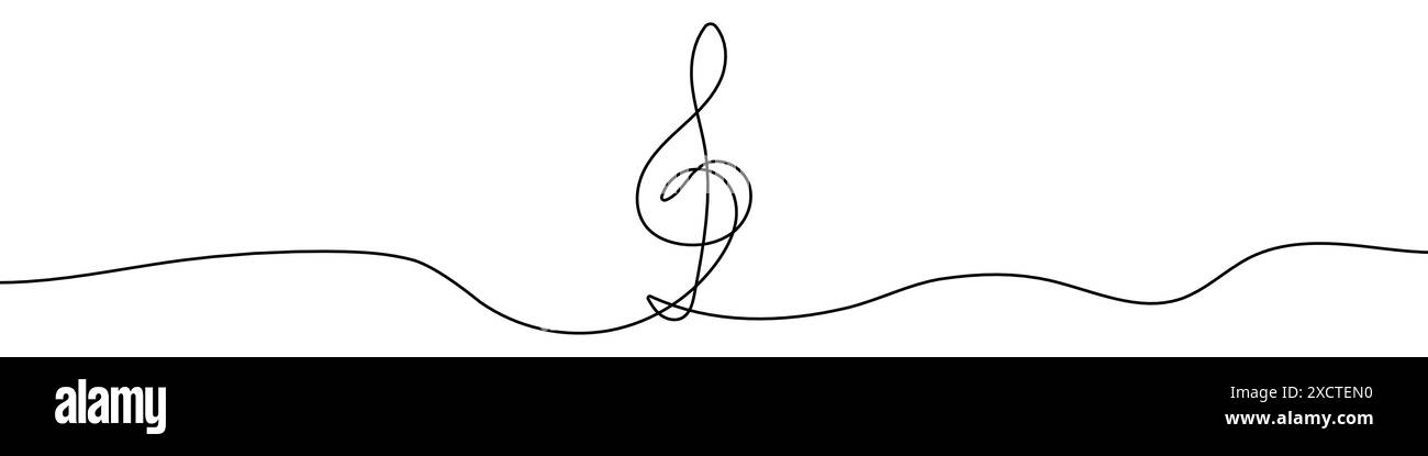 Treble clef drawing hi-res stock photography and images - Alamy