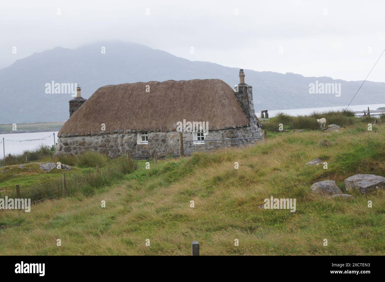 Crofting at Smercleit on South Uist in the Outer Hebrides, Scotland, UK ...