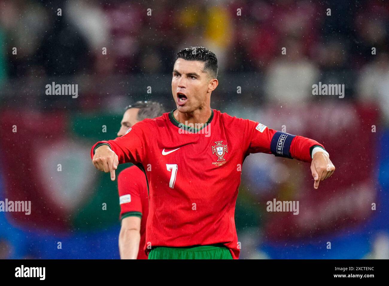 Portugal's Cristiano Ronaldo reacts after Czech Republic's Lukas Provod ...
