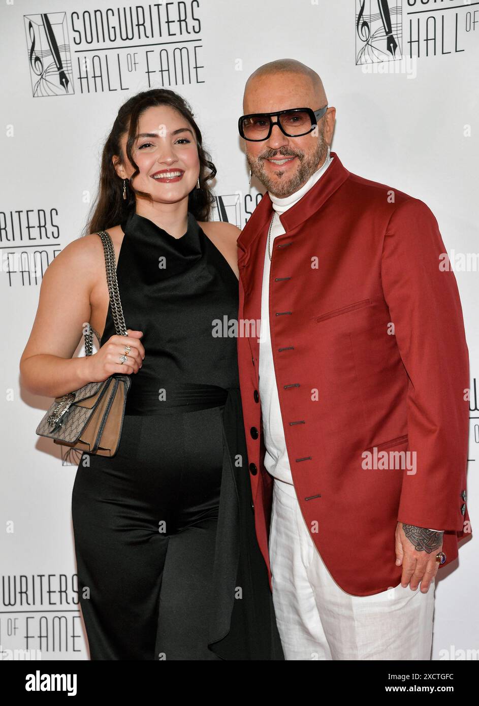 Maria Bilbao, left, and Desmond Child attend the Songwriters Hall of ...