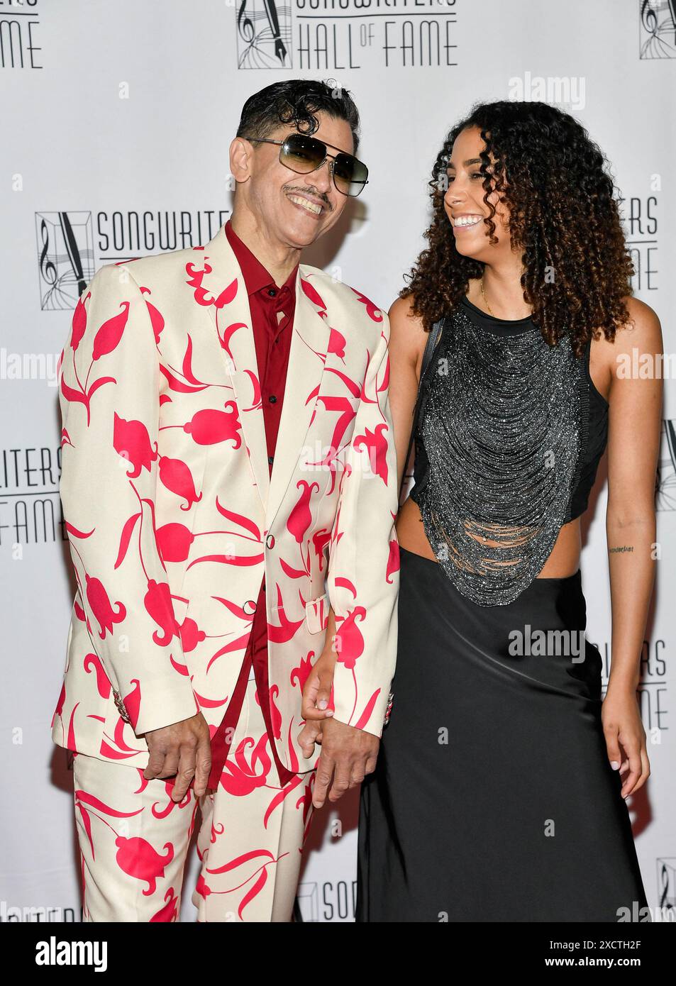 El DeBarge, left, and daughter Adris Debarge attend the Songwriters ...