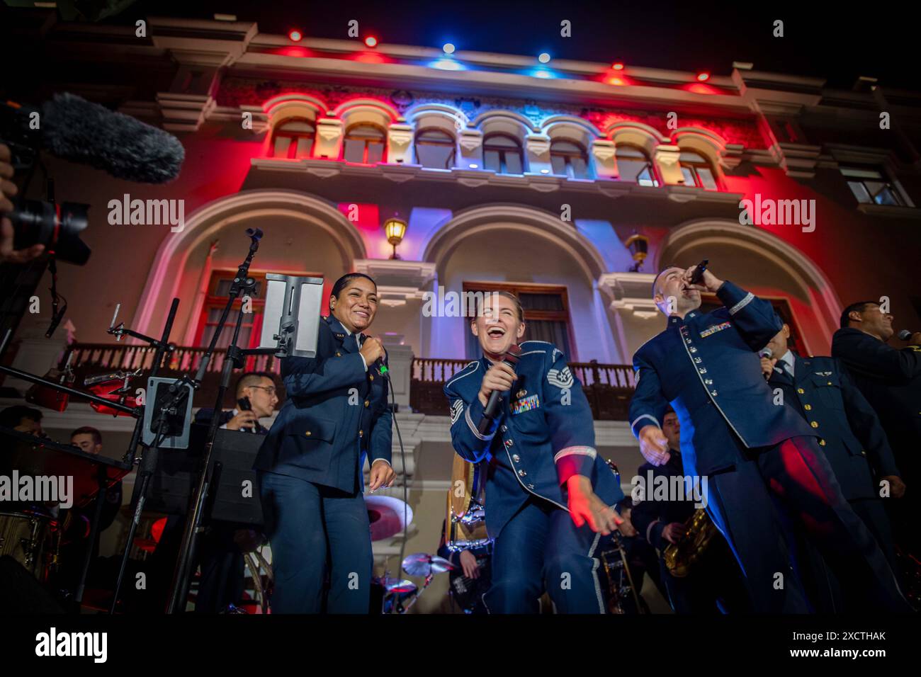 Lima, Peru. 12th June, 2024. Max Impact, the premier rock band of the U ...