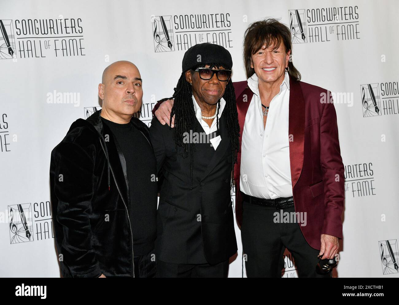 Merck Mercuriadis, left, Nile Rodgers and Richie Sambora attend the ...