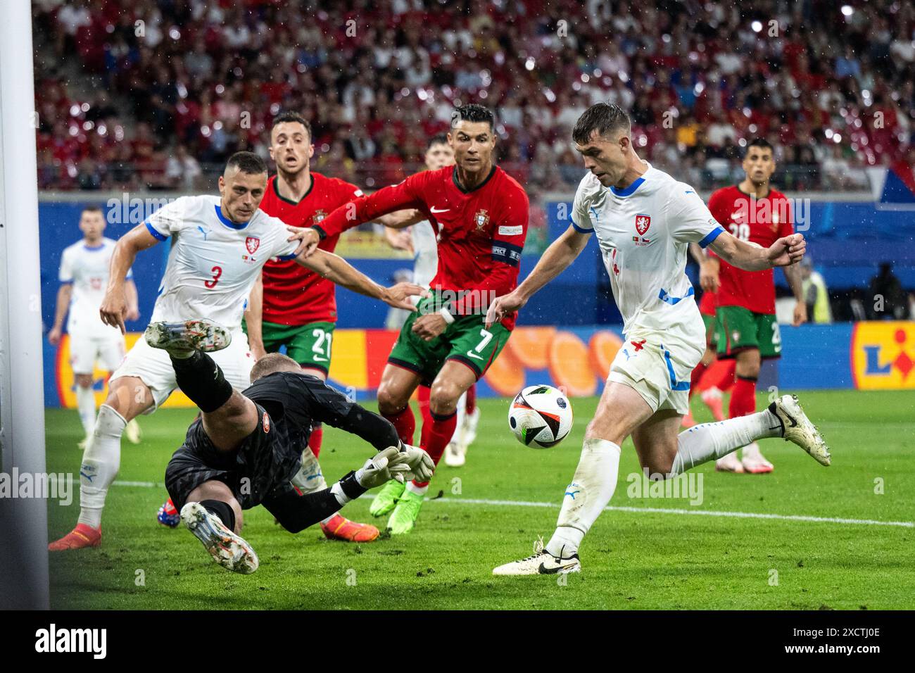 Goalkeeper Jindfich Stanek and Robin Hranac of, Czech Republic ...