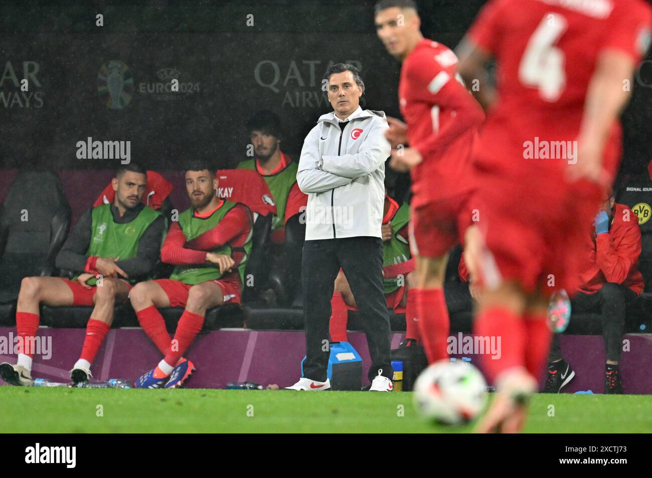 Coach Vincenzo Montella of Turkey pictured during a soccer game between ...