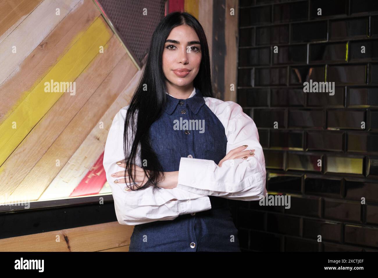 Madrid, Spain. 18th June, 2024. Venezuelan influencer Surthany Hejeij ...