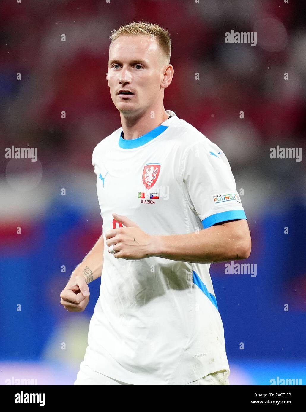Czech Republic's Petr Sevcik during the UEFA Euro 2024 Group F match at ...