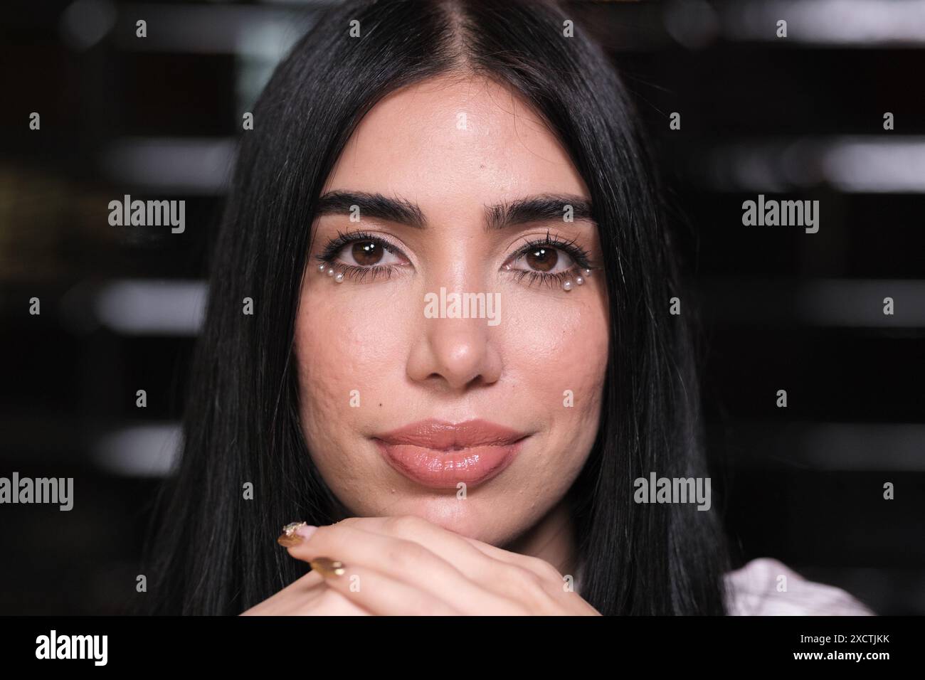 Madrid, Spain. 18th June, 2024. Venezuelan influencer Surthany Hejeij ...