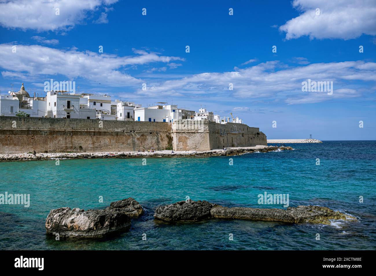 Beautiful colors of italian sea, Apulia, Italy Stock Photo - Alamy