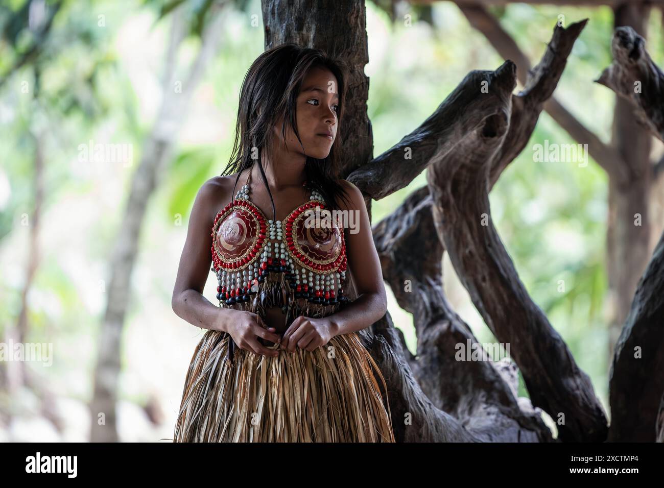 Amazonian tribal girl hi-res stock photography and images - Alamy