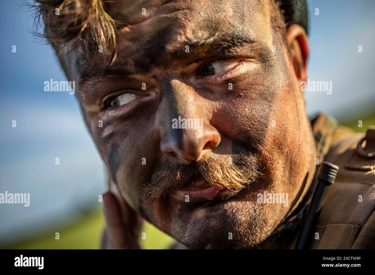 June 10, 2024 - Gotlands, Sweden - A U.S. Marine with Bravo Company ...
