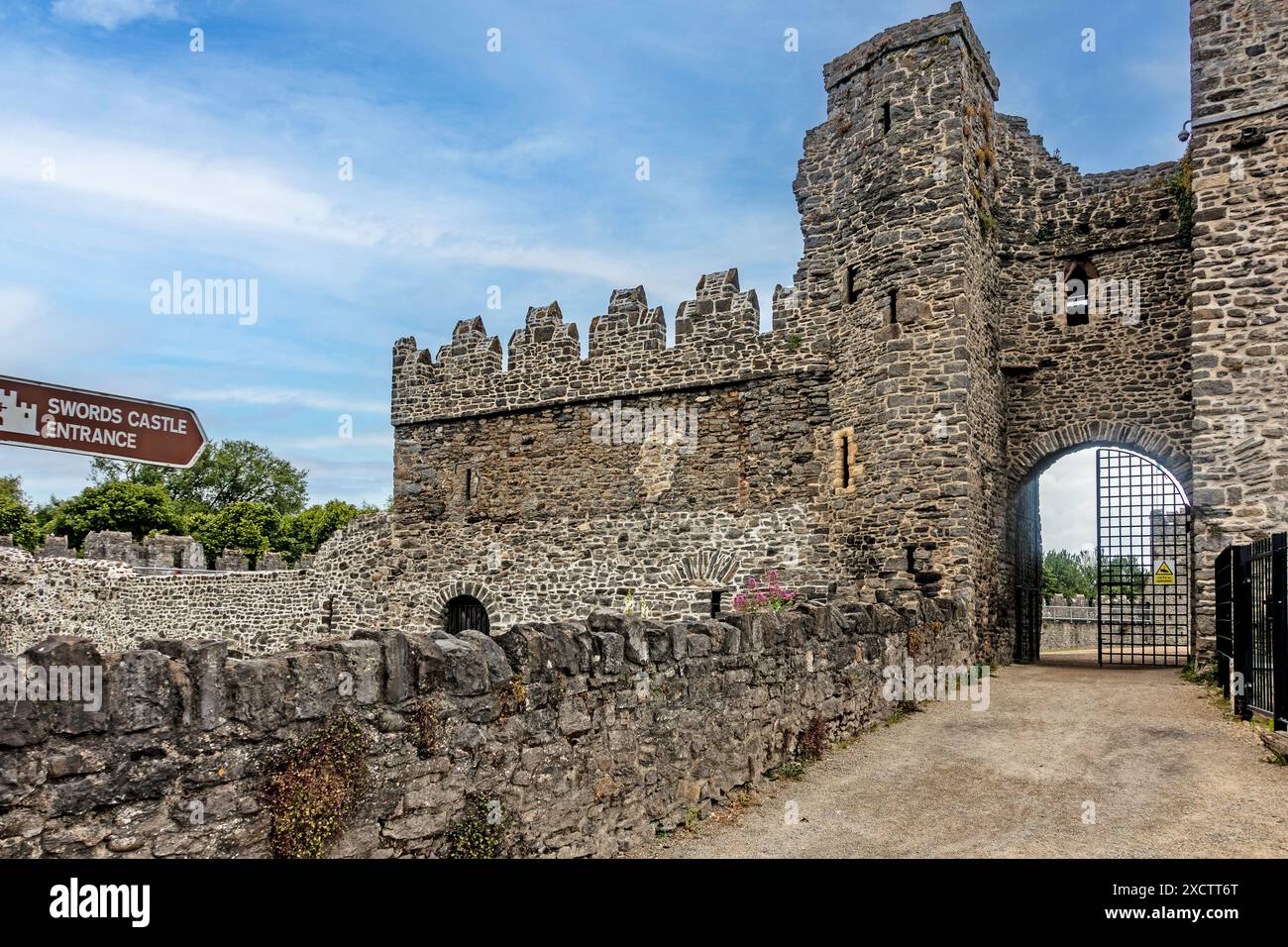 Stone Entrance to Swords Castle in Dublin, Ireland Stock Photo - Alamy