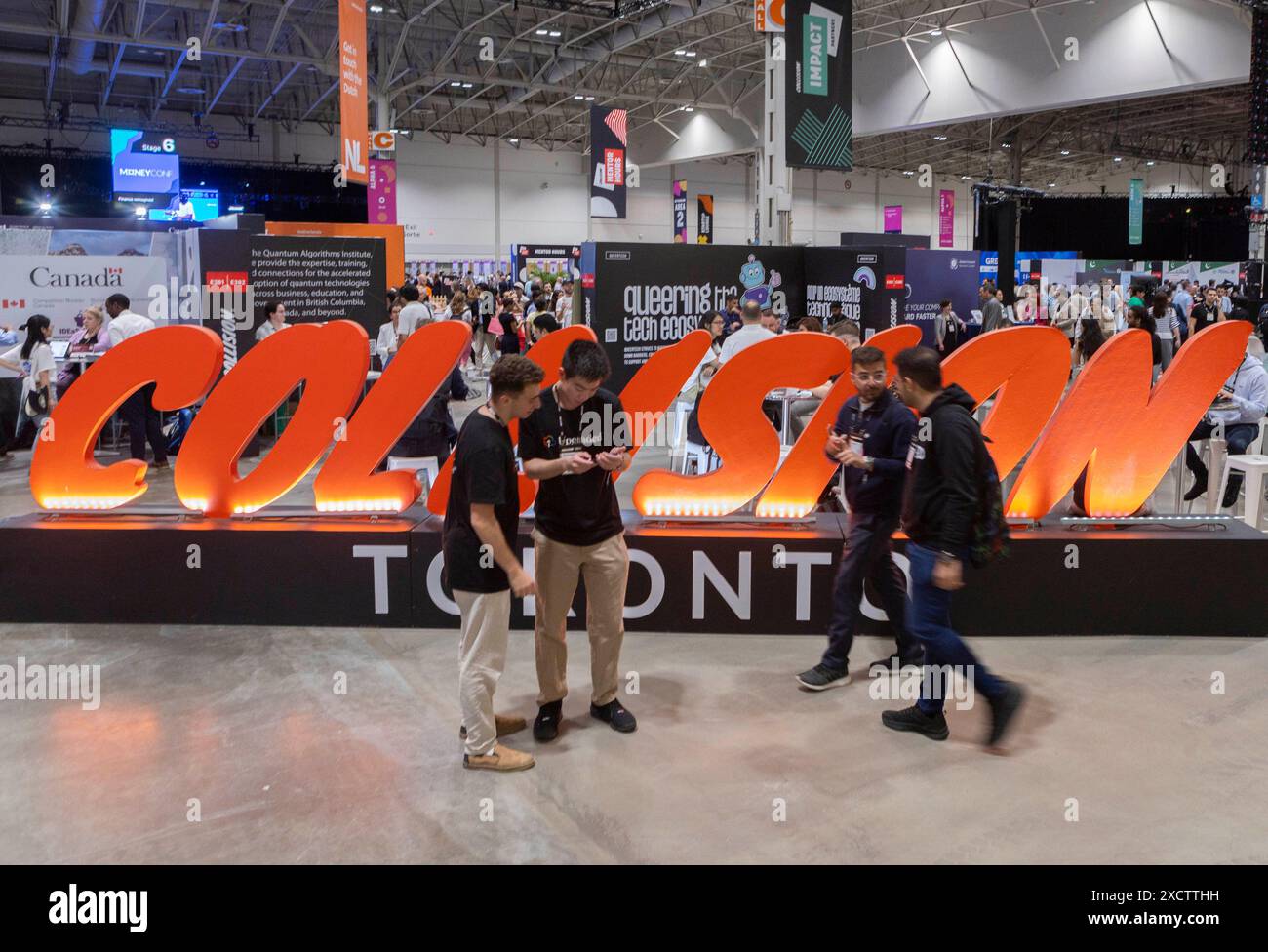 Toronto, Canada. 18th June, 2024. People attend the 2024 Collision ...