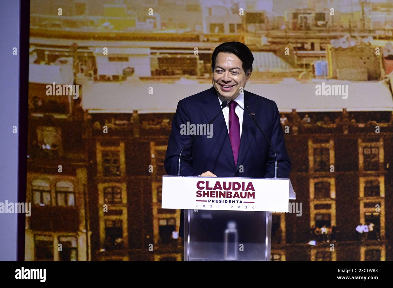 Mexico City, Mexico. 18th June, 2024. National President of the ...