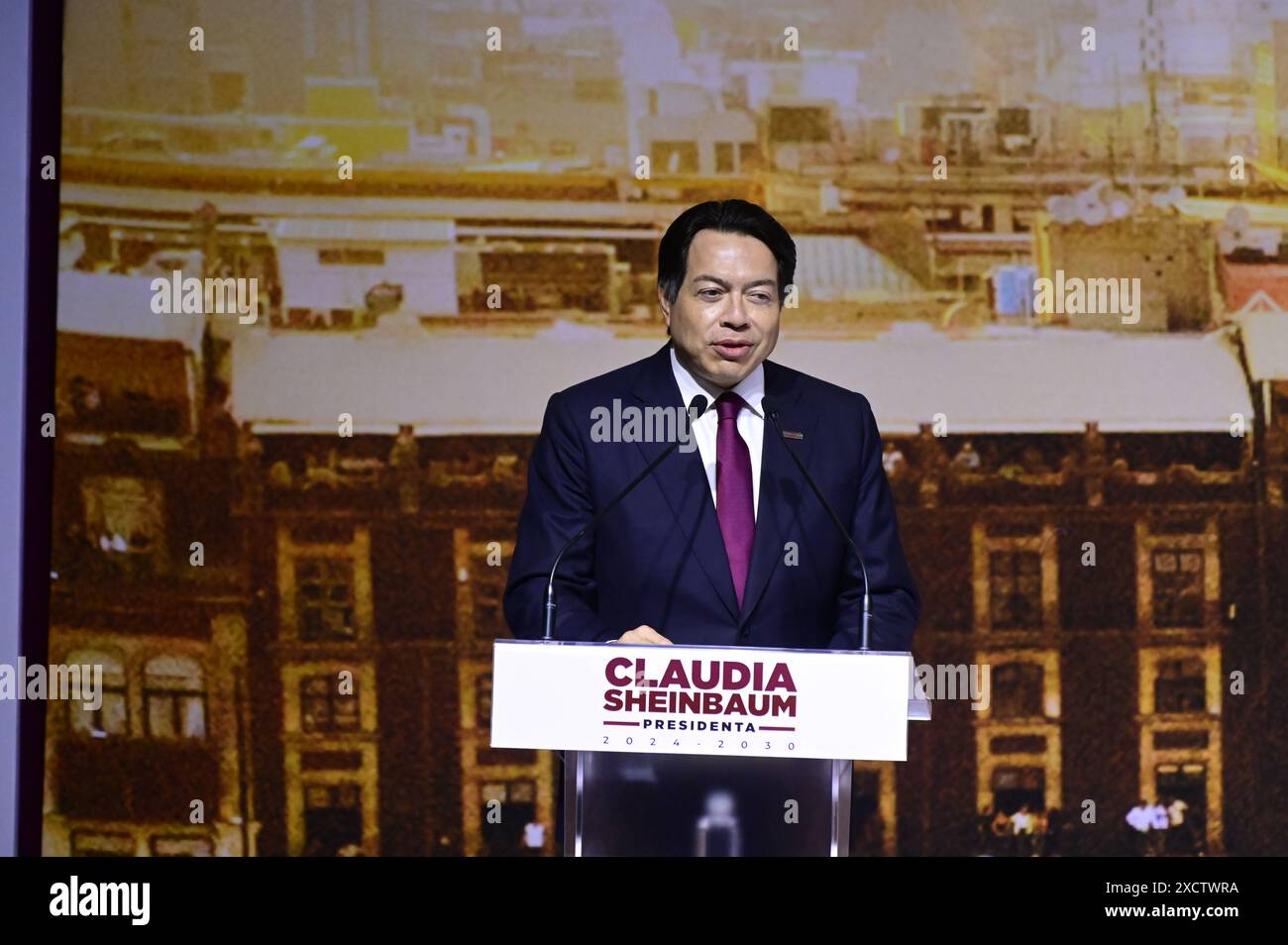 Mexico City, Mexico. 18th June, 2024. National President of the ...