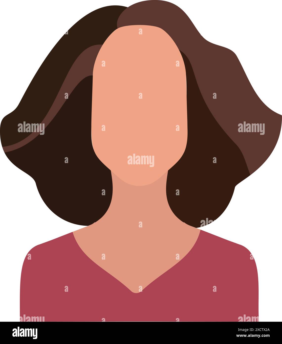 Flat style woman avatar Stock Vector Image & Art - Alamy