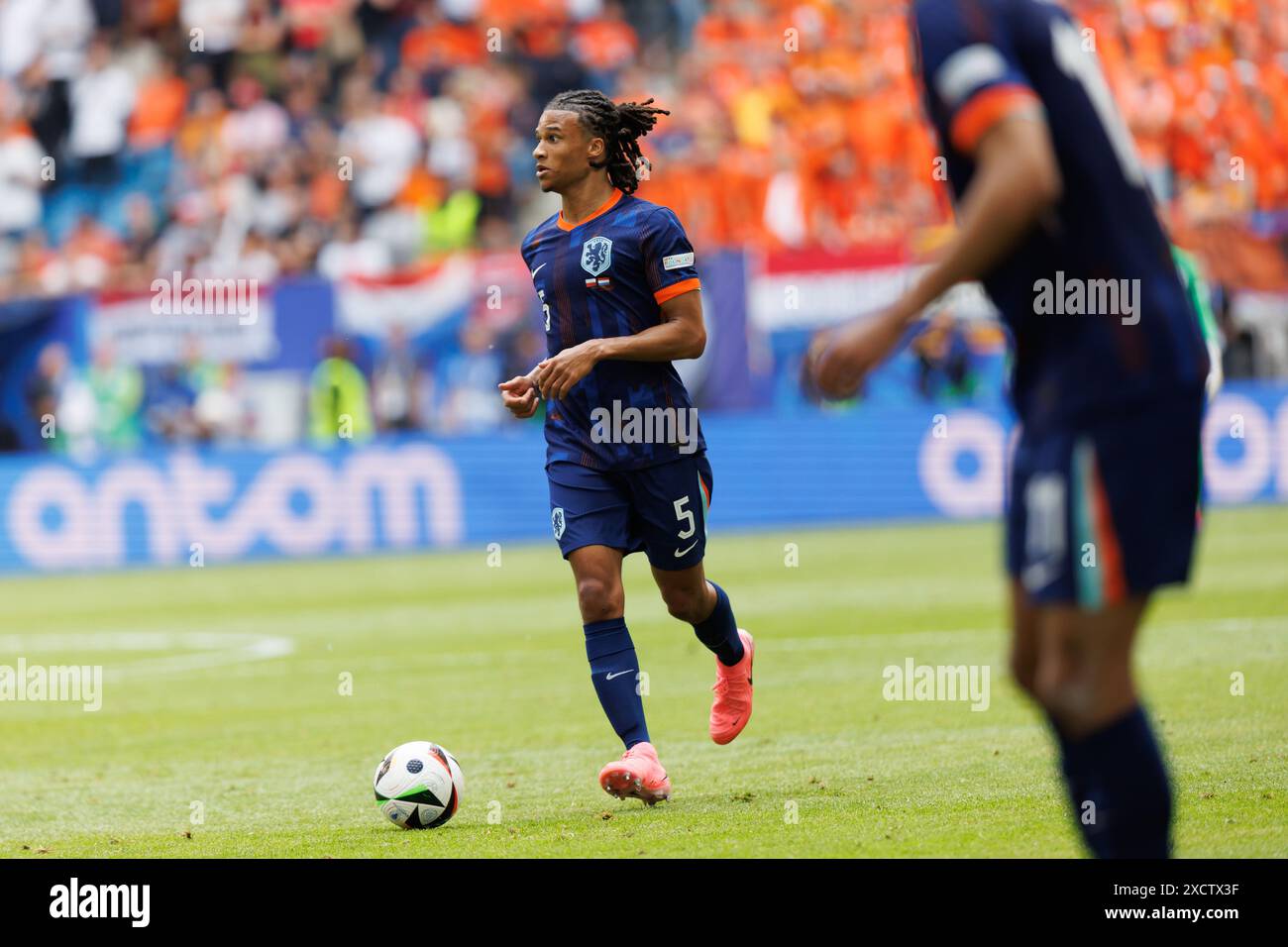 Nathan Ake (Netherlands) seen in action during UEFA Euro 2024 game ...
