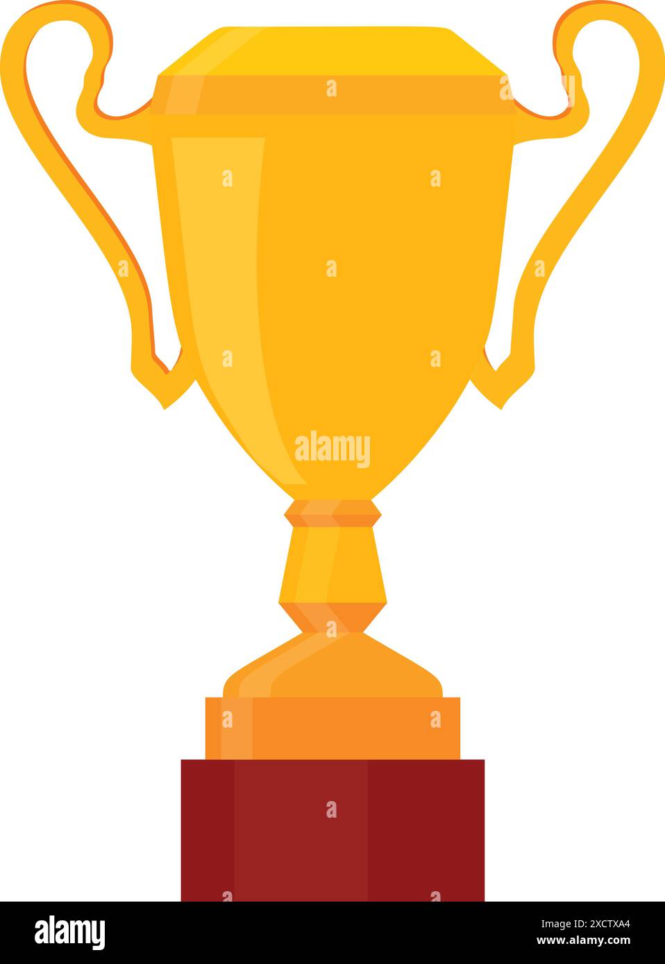 Golden trophy with red ribbon Stock Vector Image & Art - Alamy
