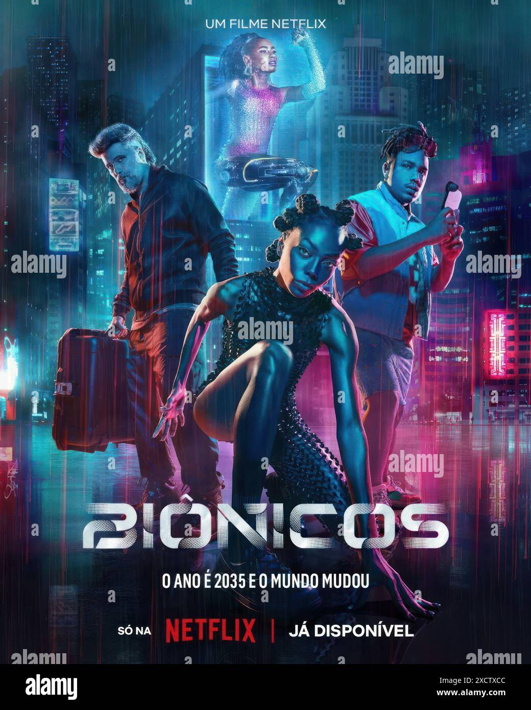 BIONIC, (aka BIONICOS), Brazilian poster, top: Gabz; bottom from left ...