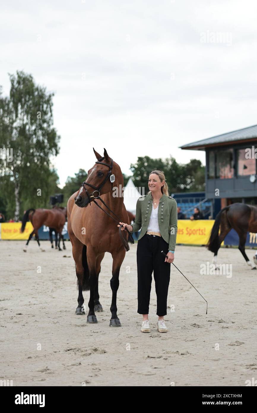 Caroline Harris of Great Britain with D. Day during the CCI5* second ...