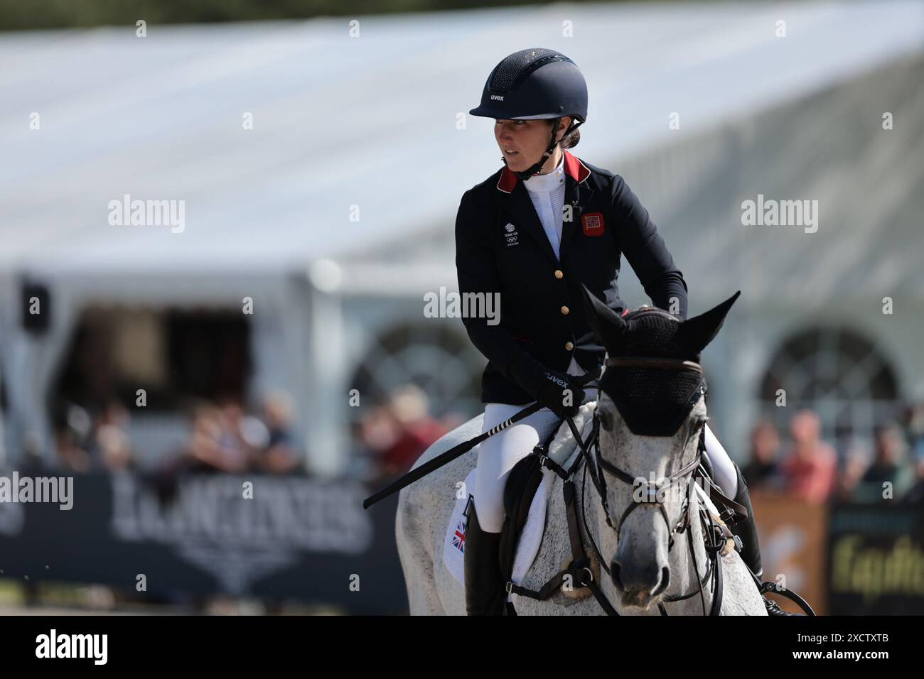 Laura Collett of Great Britain with Hester during the CCI5* showjumping ...
