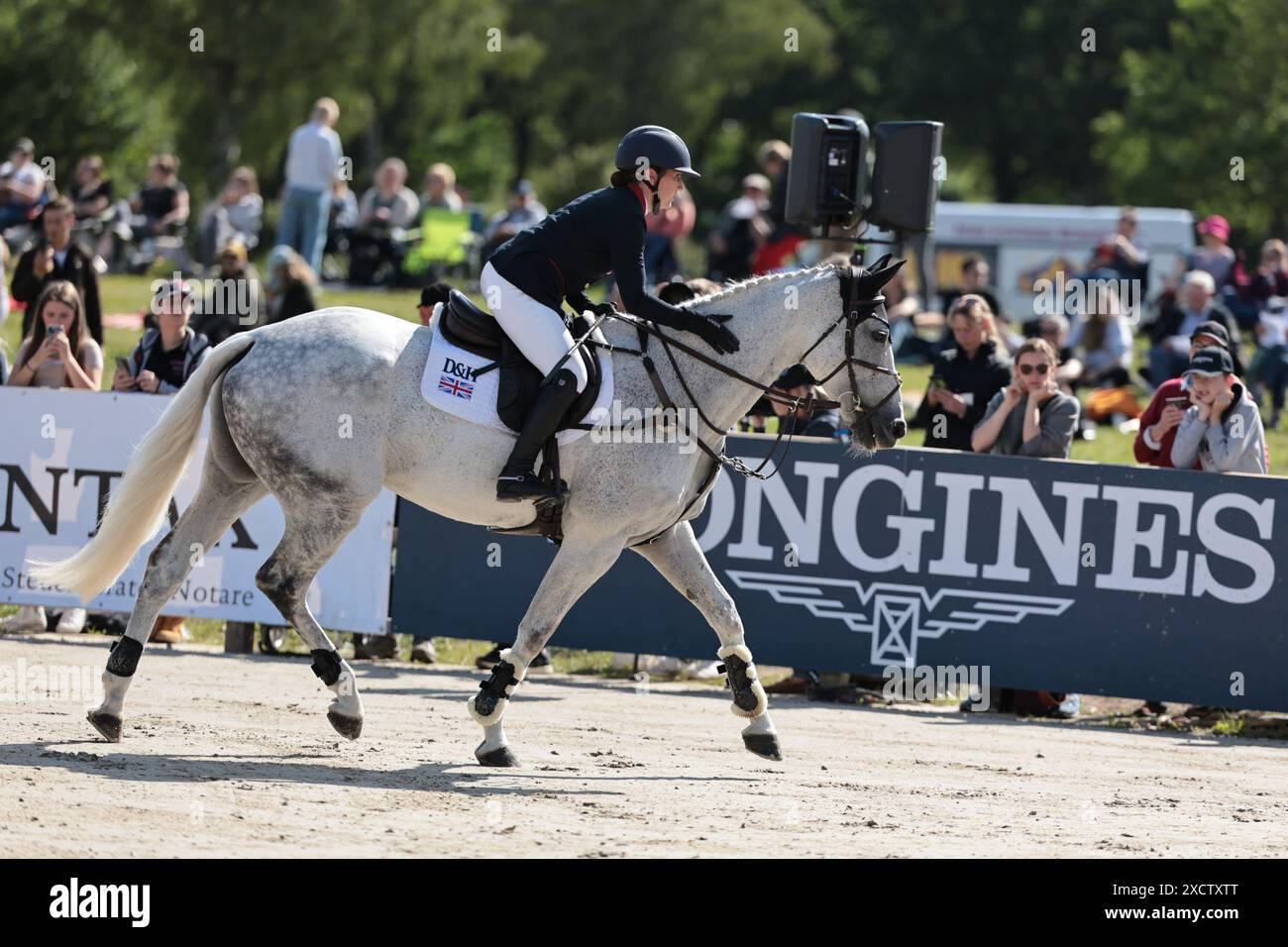 Laura Collett of Great Britain with Hester during the CCI5* showjumping ...
