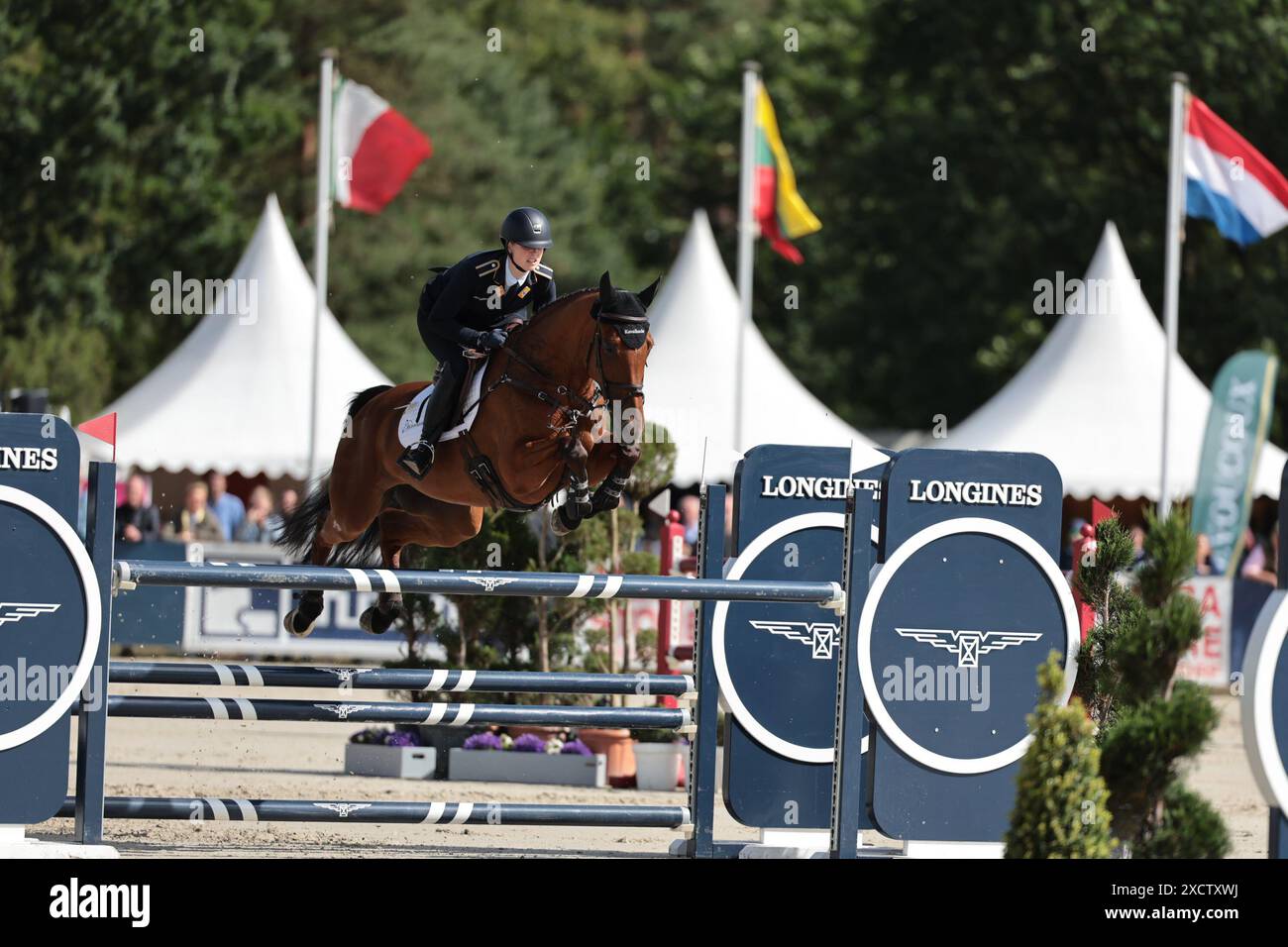 Libussa Lübbeke of Germany with Caramia 34 during the CCI5* showjumping ...