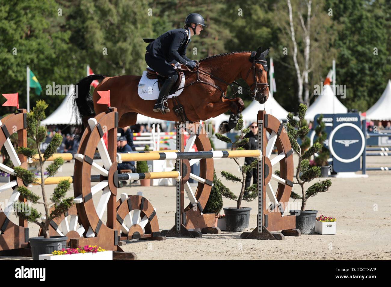 Libussa Lübbeke of Germany with Caramia 34 during the CCI5* showjumping ...