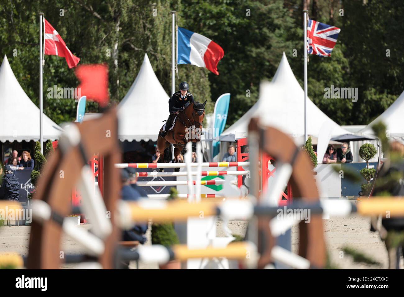 Libussa Lübbeke of Germany with Caramia 34 during the CCI5* showjumping ...