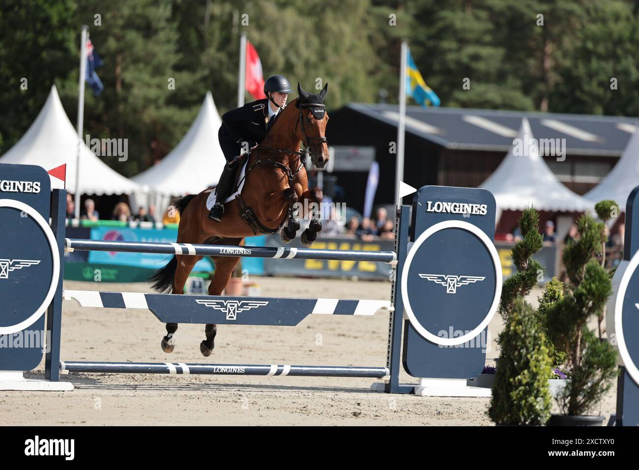 Libussa Lübbeke of Germany with Caramia 34 during the CCI5* showjumping ...