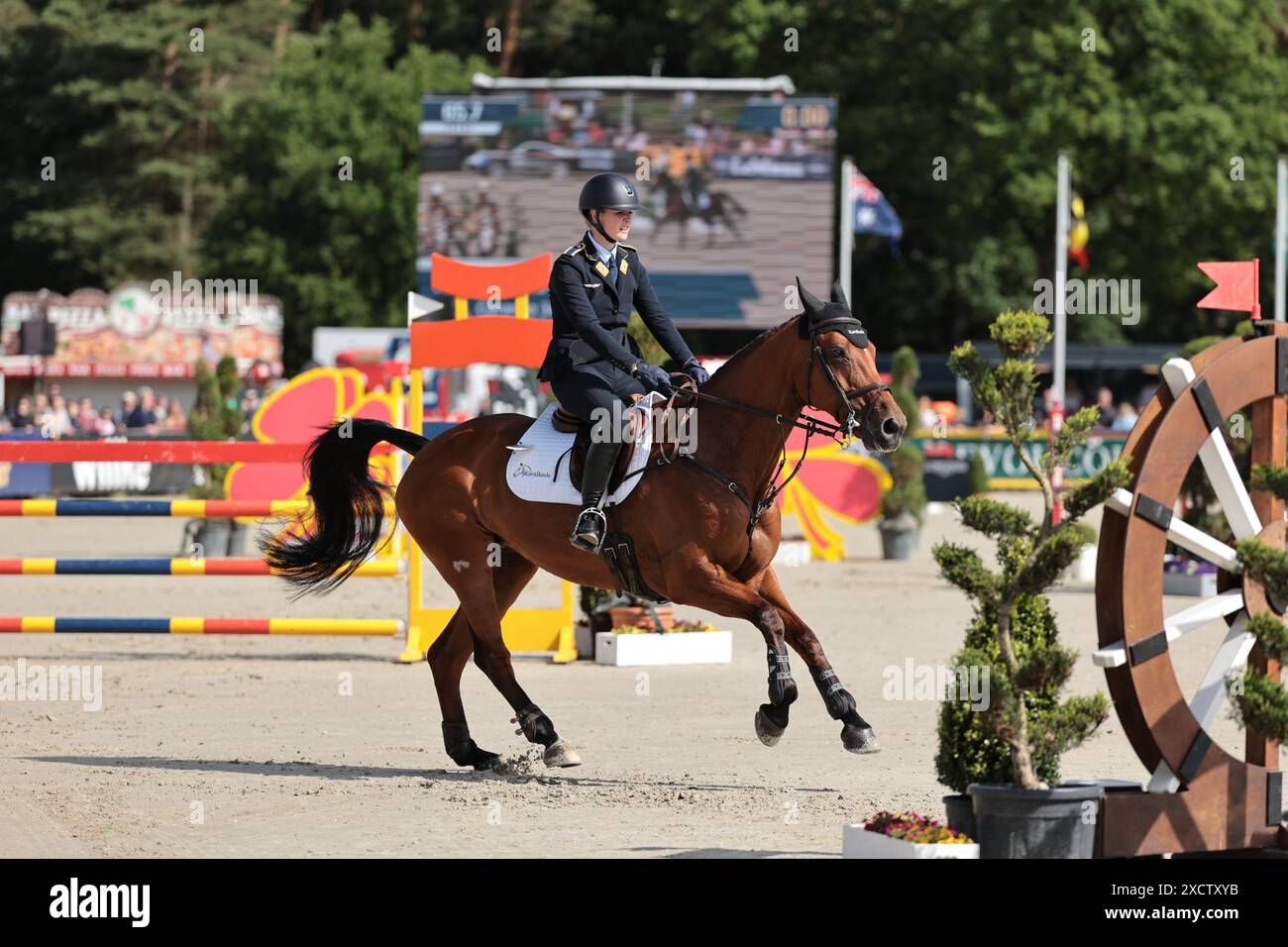 Libussa Lübbeke of Germany with Caramia 34 during the CCI5* showjumping ...