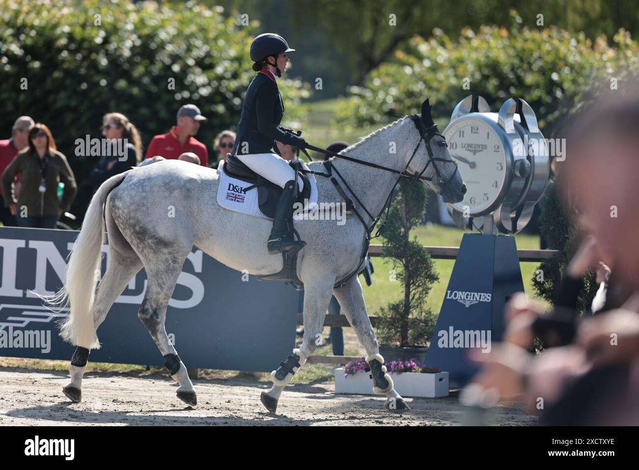 Laura Collett of Great Britain with Hester during the CCI5* showjumping ...