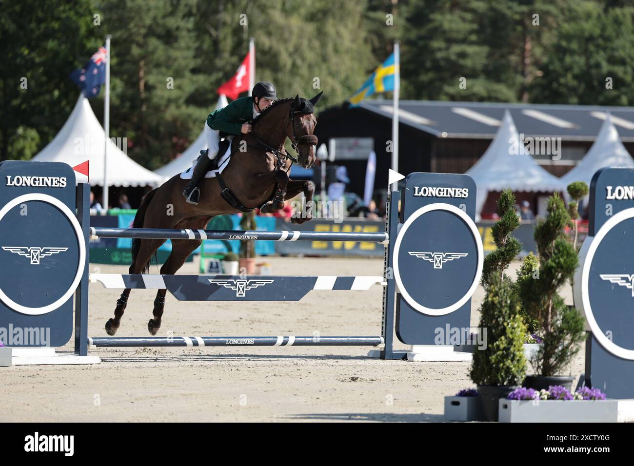 Patrick Whelan of Ireland with Ikoon Lan during the CCI5* showjumping ...
