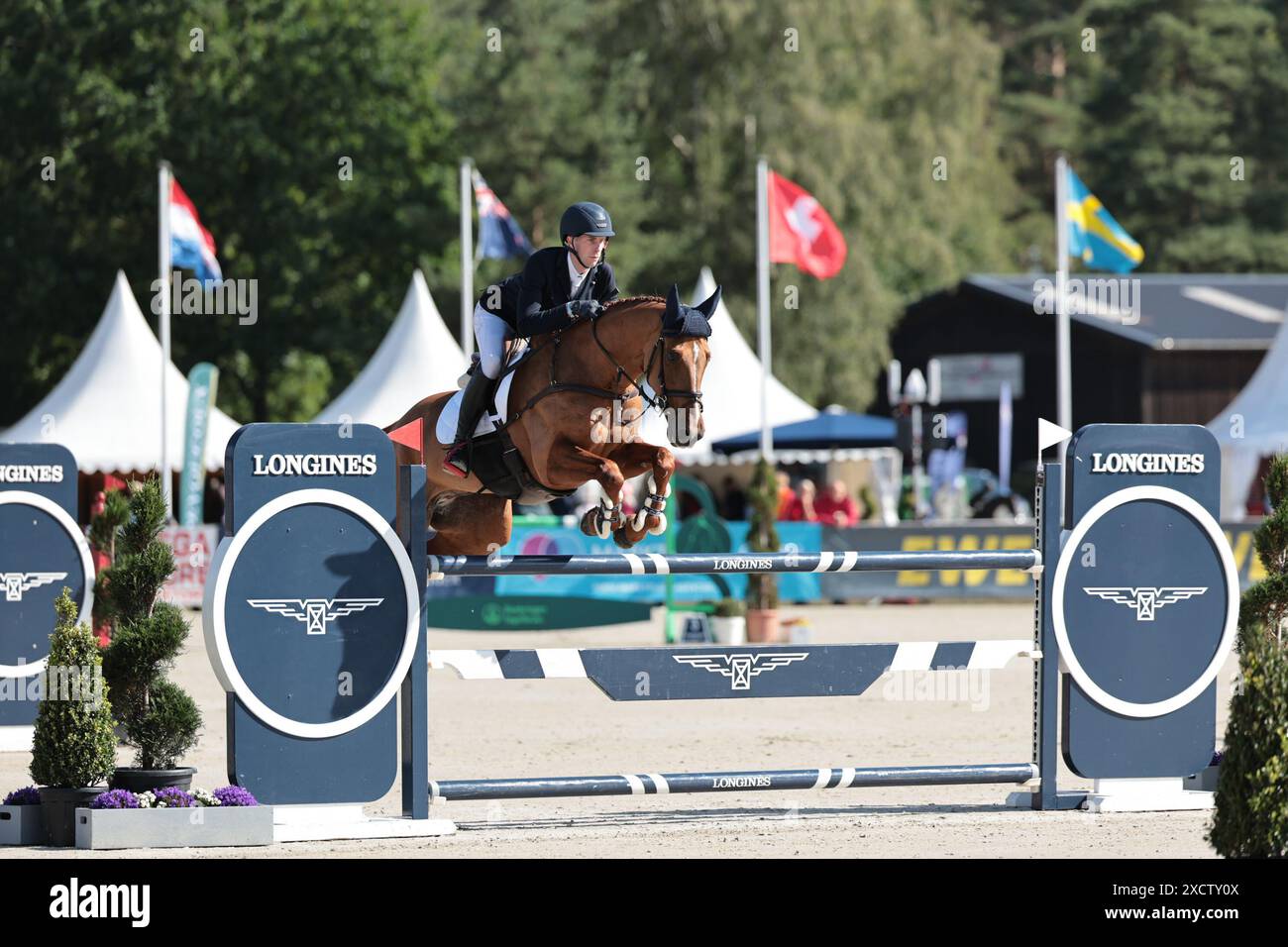 Robbie Kearns of Ireland with Ballyvillane Obos during the CCI5 ...