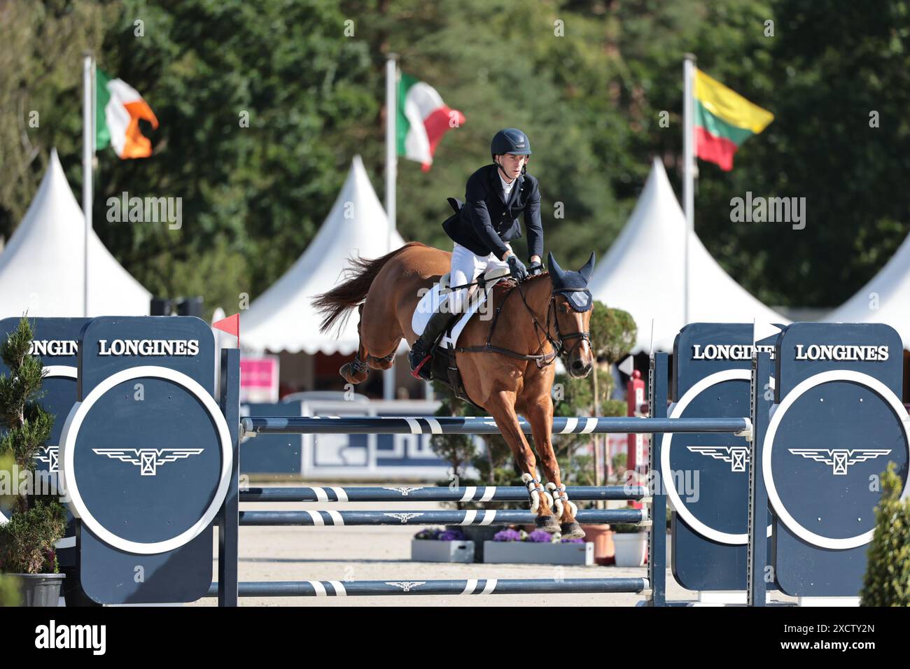 Robbie Kearns of Ireland with Ballyvillane Obos during the CCI5 ...