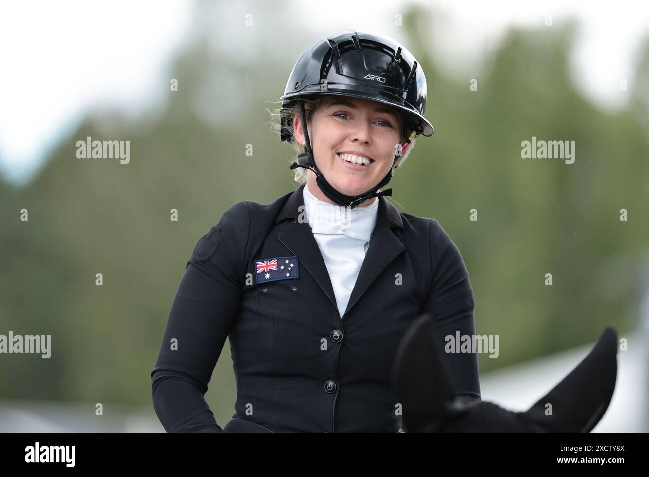 Kenya Wilson of Australia with Sandros Salute Mw during the CCI4*-S ...