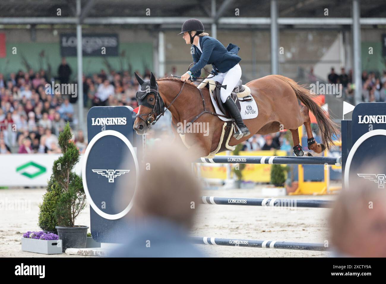 Lara de Liedekerke-Meier of Belgium with Origi during the CCI4*-S ...