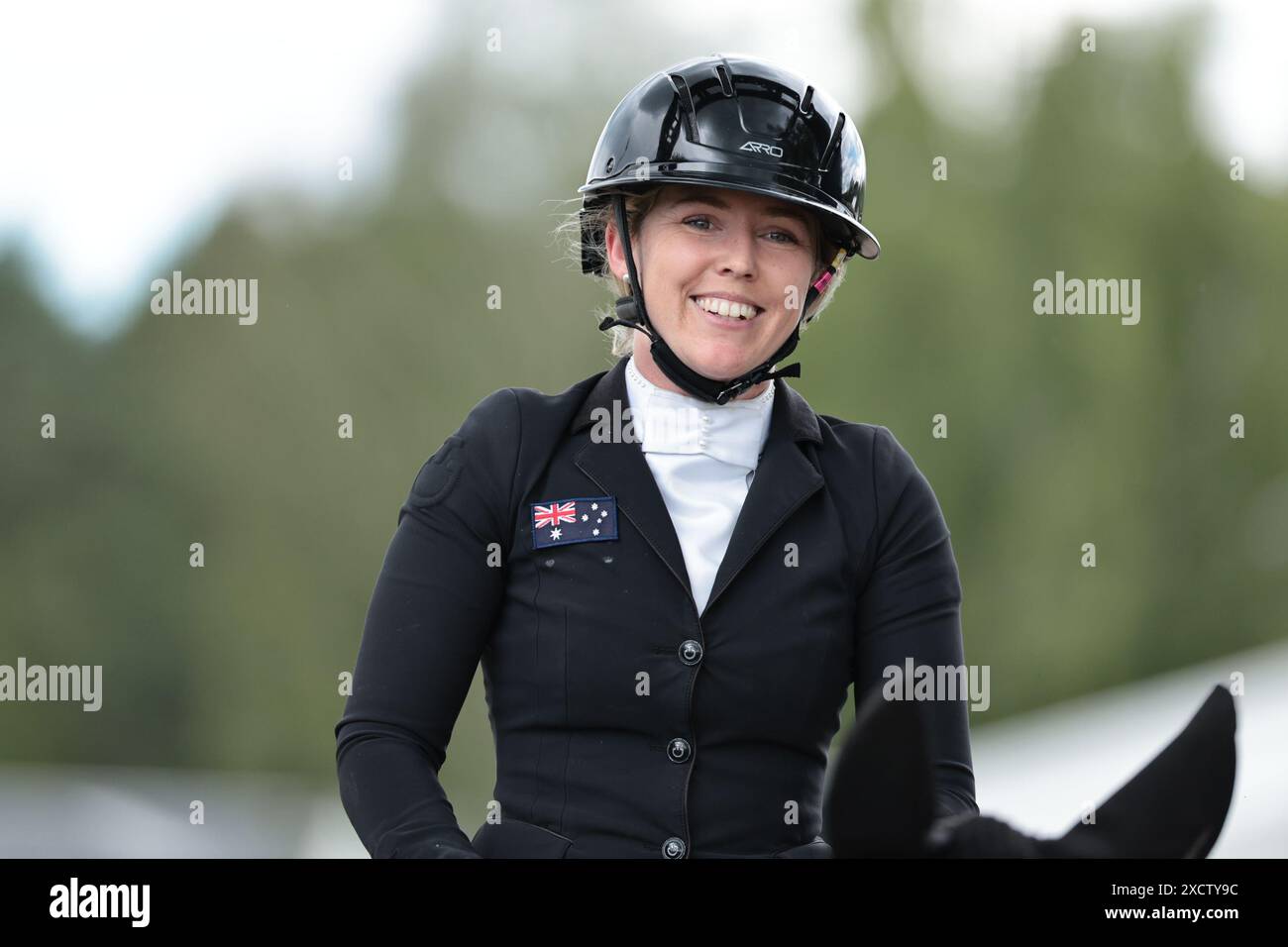 Kenya Wilson of Australia with Sandros Salute Mw during the CCI4*-S ...
